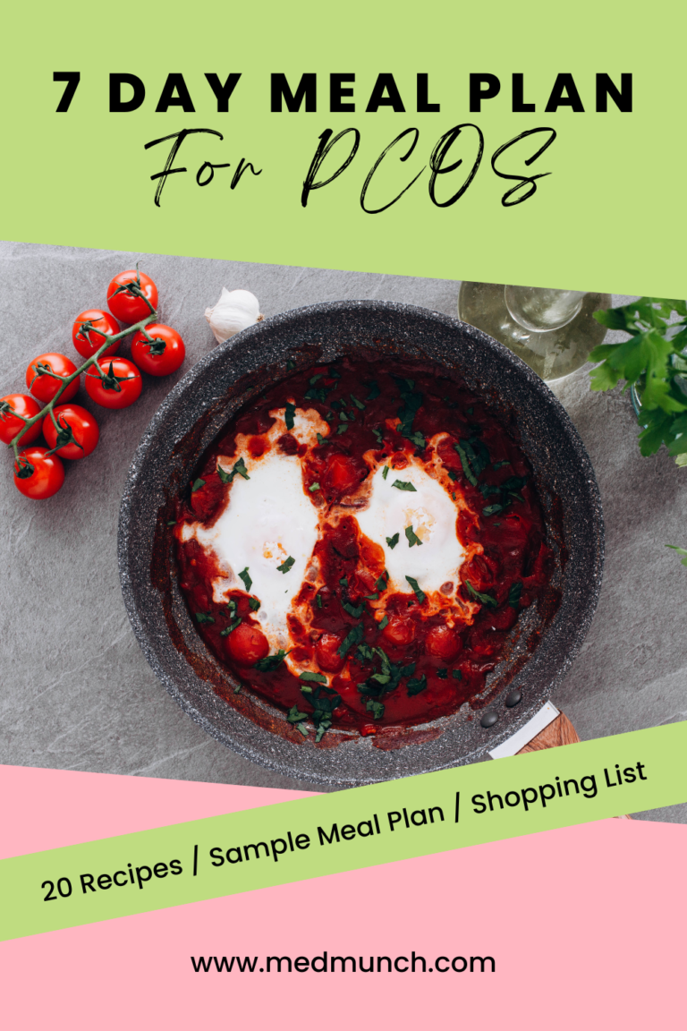 7 Day PCOS Diet Meal Plan (PDF & Menu) - Medmunch