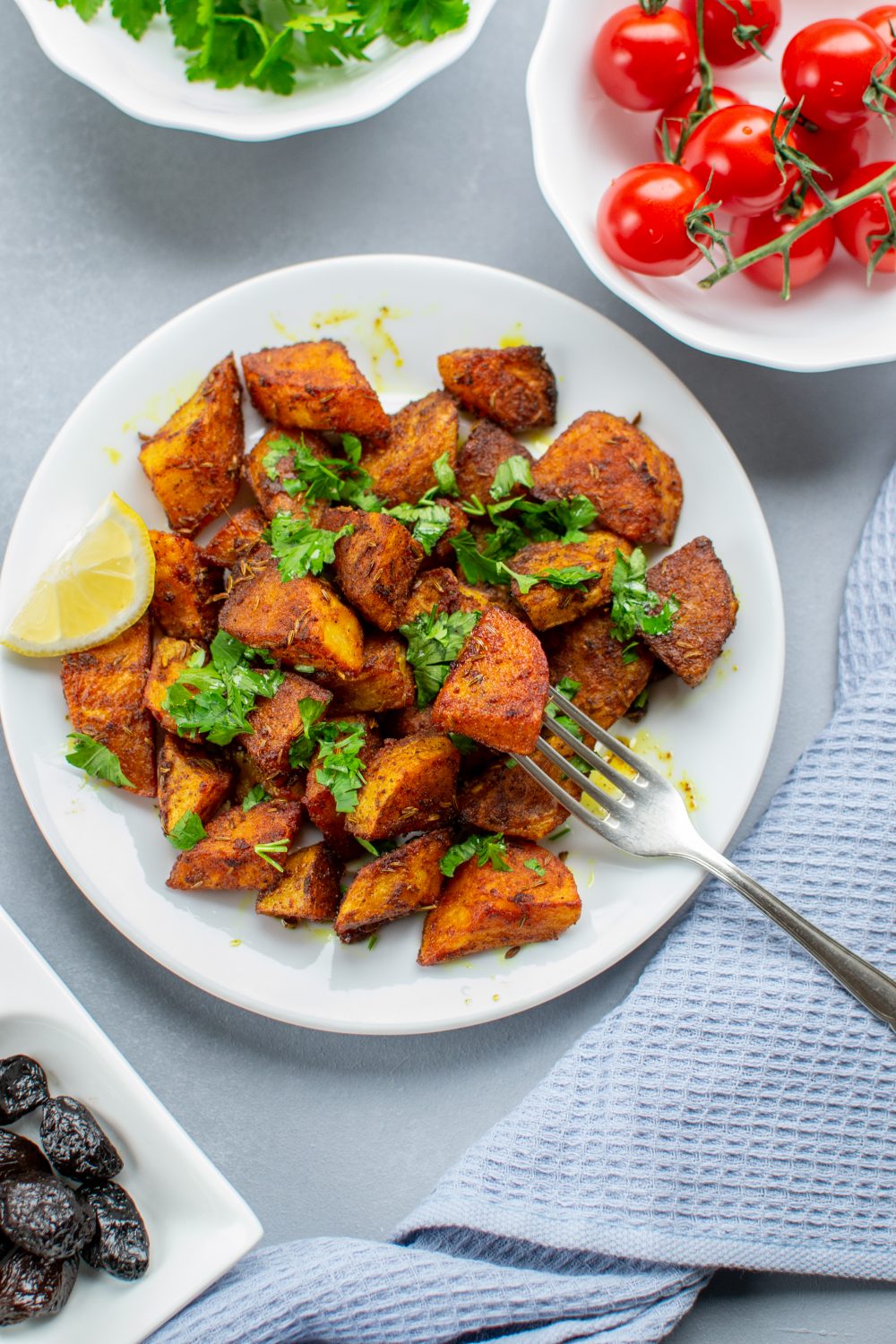 Easy Moroccan Spiced Roasted Potatoes - Medmunch