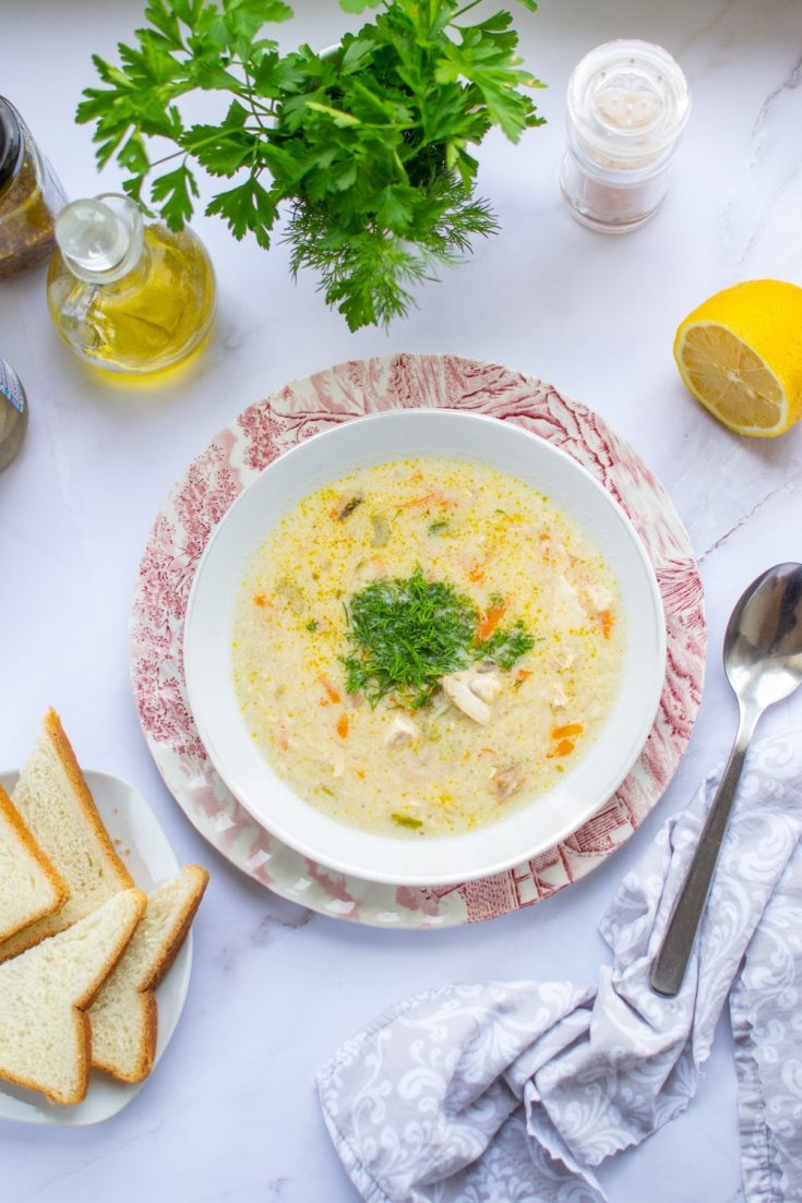 Avgolemono Soup with Orzo (Lemon Greek Chicken Soup) - Medmunch