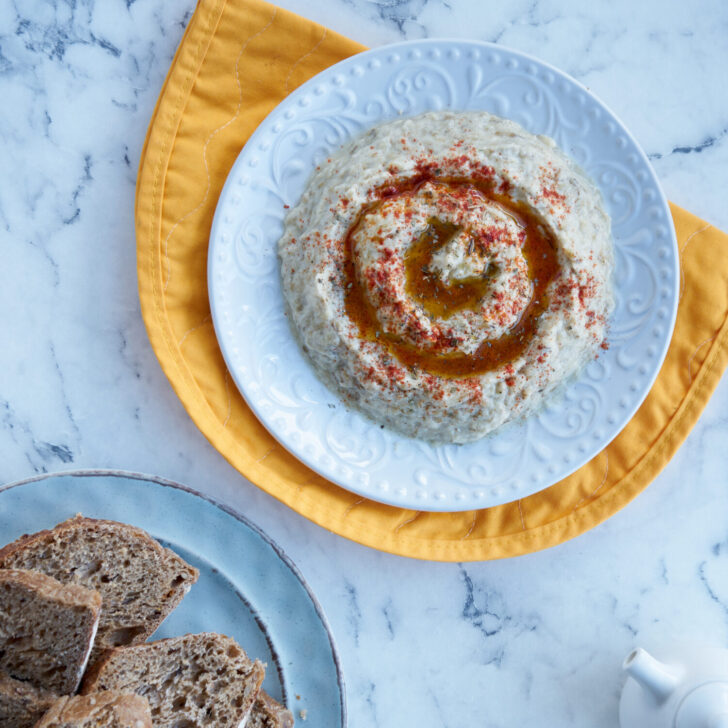 Mutabal (Middle Eastern Roasted Eggplant Dip) - Medmunch