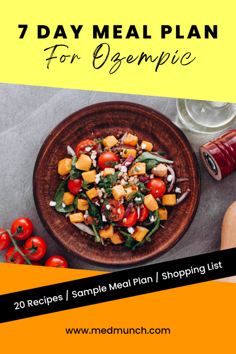 7 Day Ozempic Diet Meal Plan PDF Menu Medmunch